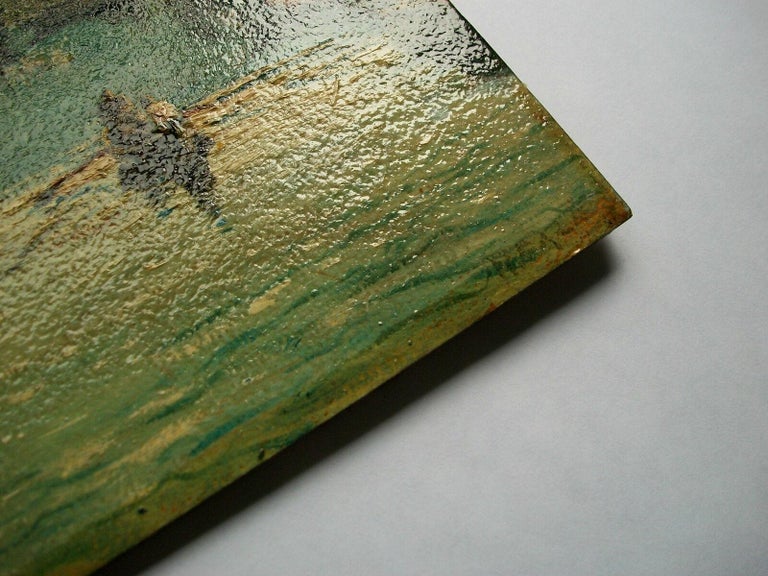 Vintage Oil Painting on Panel, Unframed, Signed, Mid-20th Century For ...