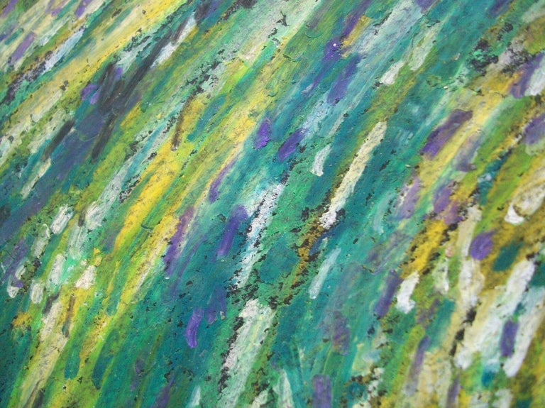 AUNG KHIN - Impressionist Oil Pastel Drawing - Unsigned - Myanmar - 20th Century For Sale at 1stDibs