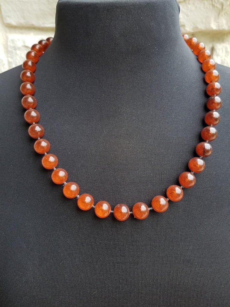 Vintage Old Baltic Amber Necklace at 1stDibs