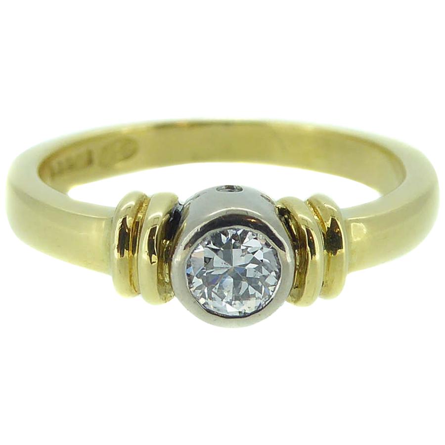 18 Carat Gold Amethyst and Rose Cut Diamond Flower Ring at 1stDibs