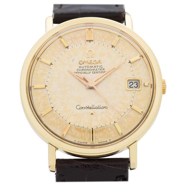 Vintage Omega Constellation Pie-Pan Dial Wristwatch, 1966 For Sale at 1stDibs