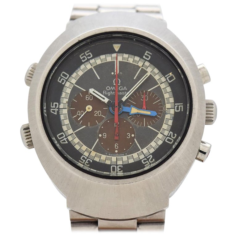 Vintage Omega Flightmaster Stainless Steel Watch, 1970 For Sale at ...