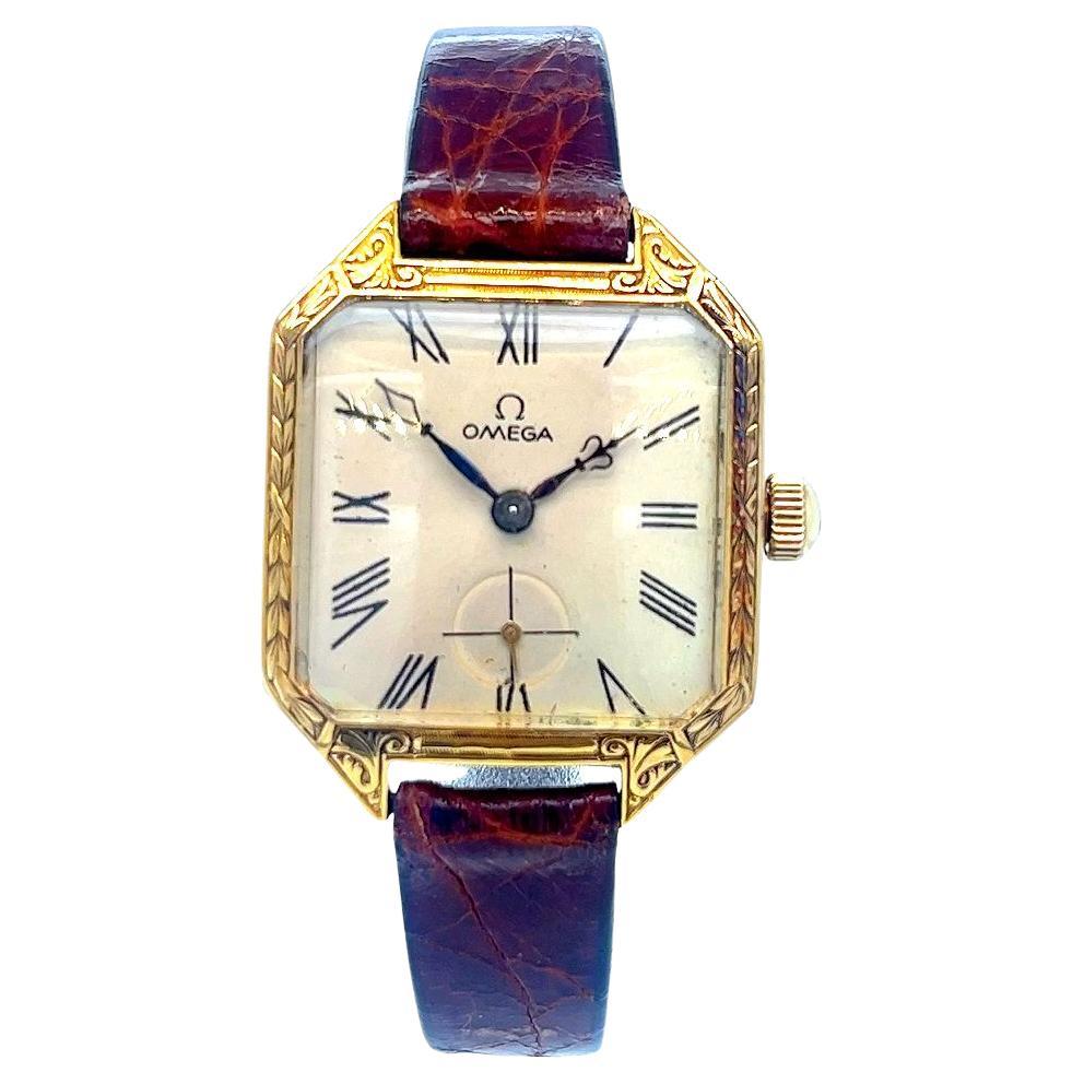Mens Omega Ref 14191 14k Solid Gold Manual Wind 1940s Vintage Swiss ...