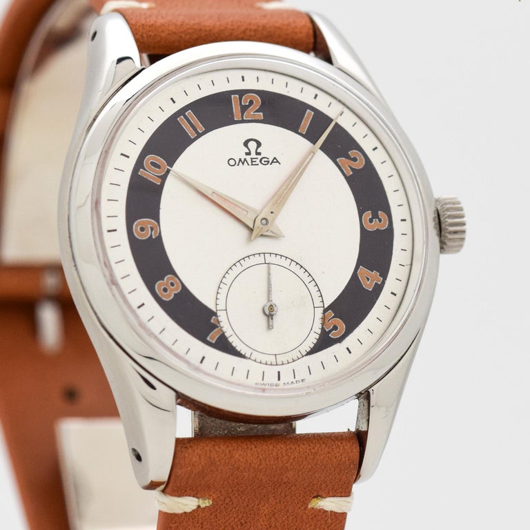 Vintage Omega Stainless Steel Watch, 1948 at 1stDibs