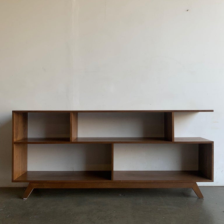 Vintage on Point Two Tier Bookshelf For Sale at 1stDibs