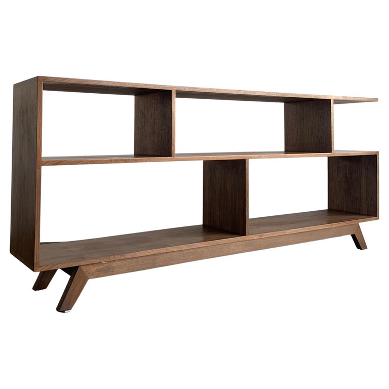 Vintage on Point Two Tier Bookshelf For Sale at 1stDibs