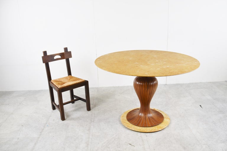 Vintage Onyx Dining Table by Vittorio Dassi, 1950s For Sale at 1stDibs