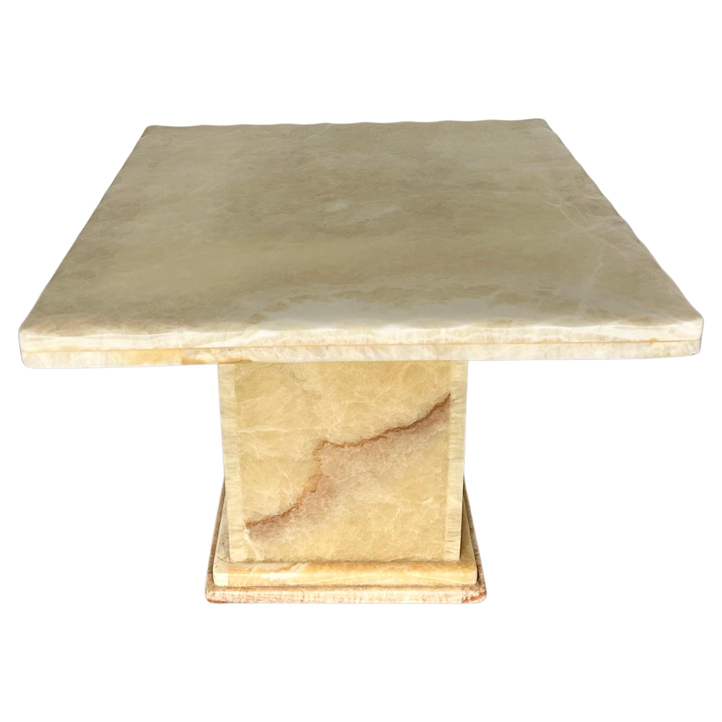 Vintage Onyx Side Table For Sale at 1stDibs