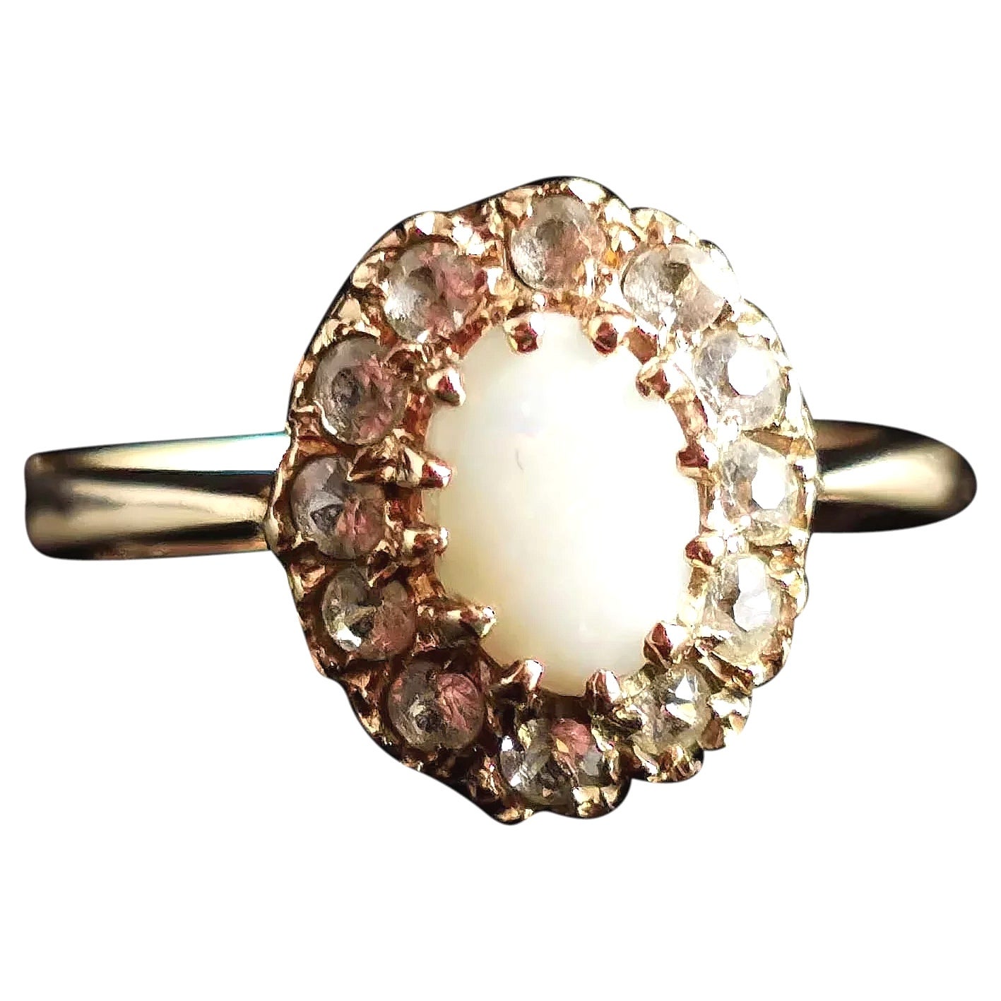 Georgian Paste Cluster Ring For Sale at 1stDibs