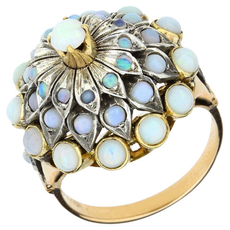 Antique Multi Gem Set Harem Ring at 1stDibs | antique harem rings