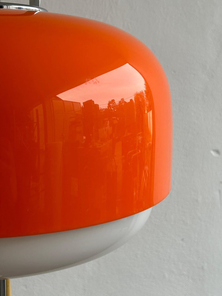 Vintage Orange 'Medusa' Mid Century Floor Lamp, Meblo for Harvey ...