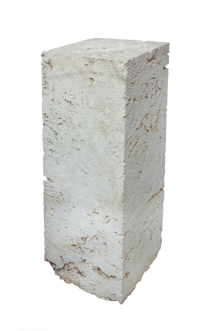 Coral Column Pedestal Vintage at 1stDibs