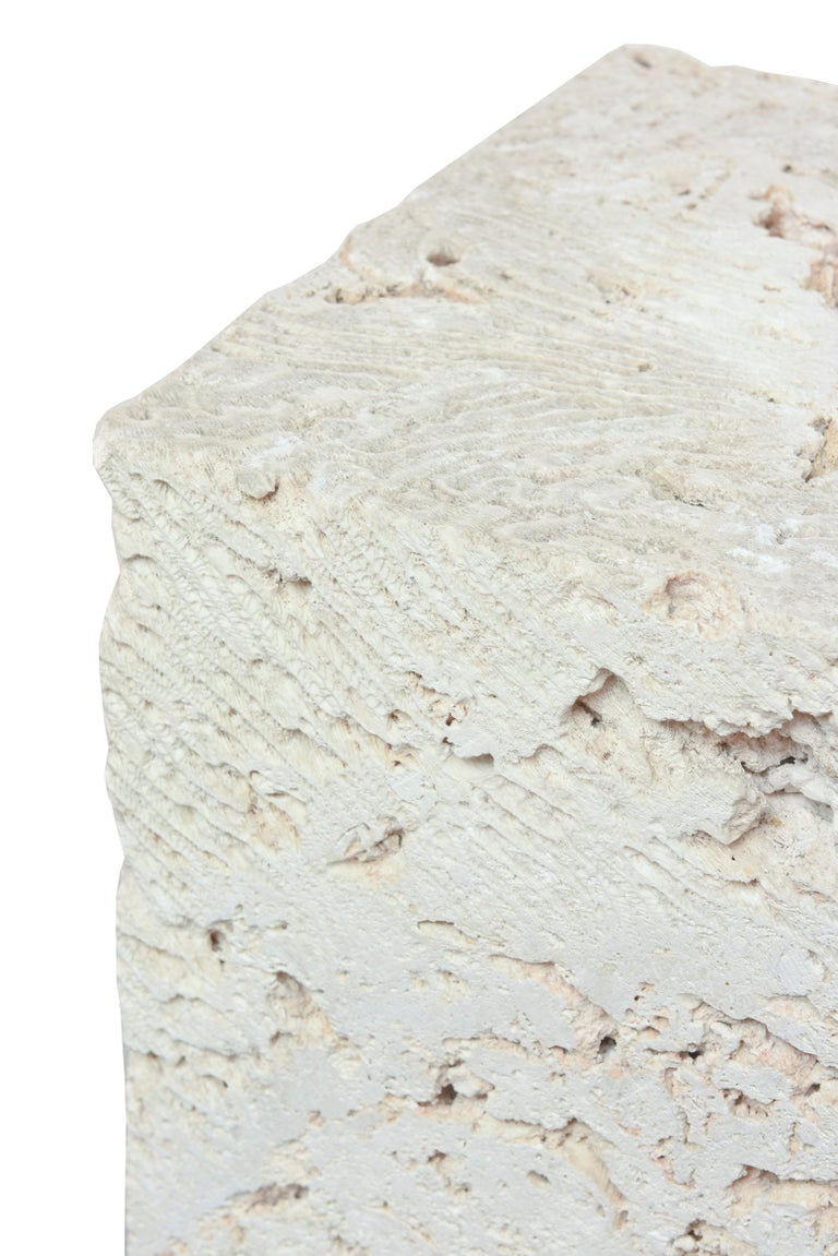 Coral Column Pedestal Vintage at 1stDibs