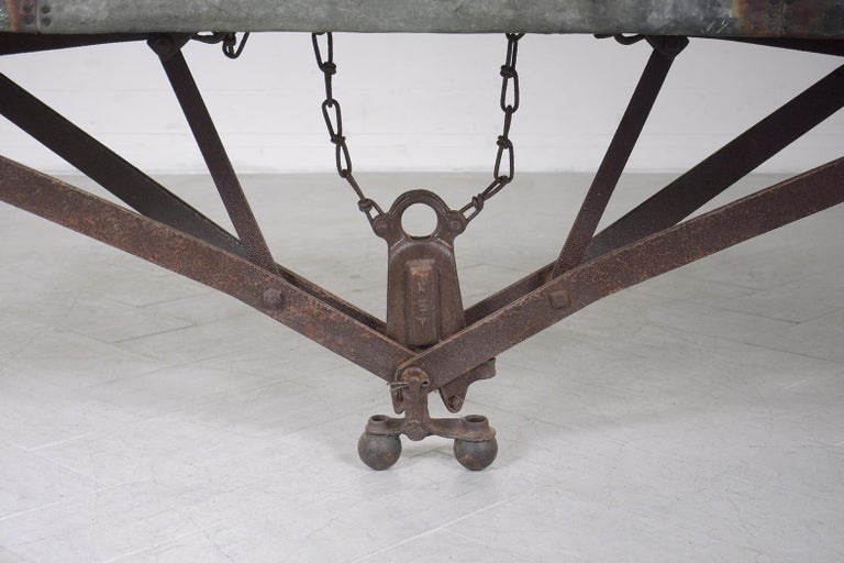 Rustic Iron Modern Coffee Table For Sale at 1stDibs