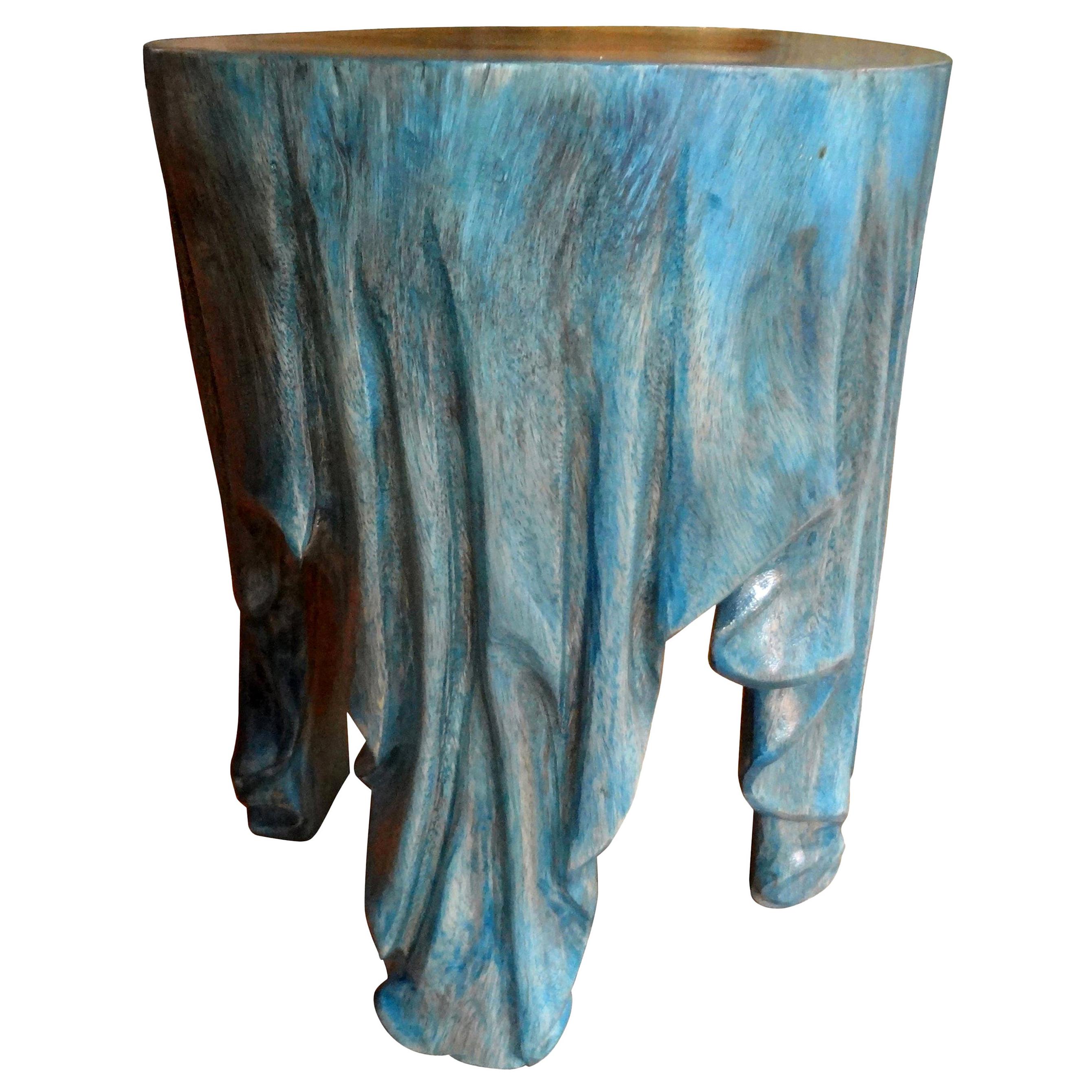 Vintage Carved Alabaster Drink Table from Italy at 1stDibs