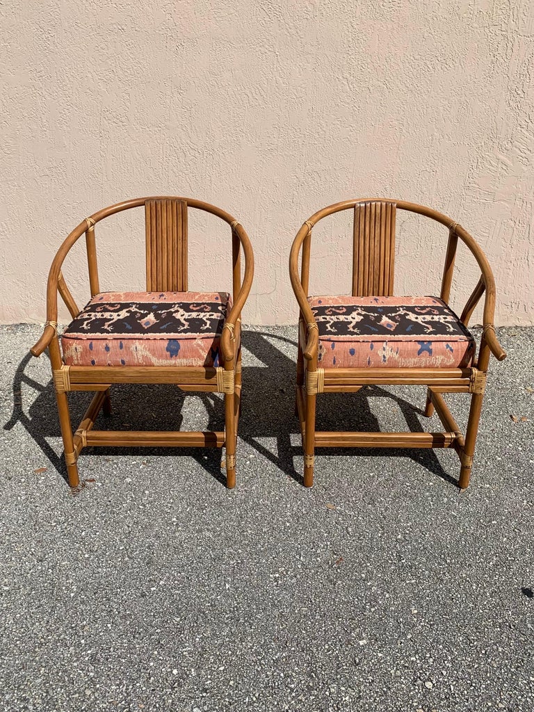 Vintage Organic Modern Chairs by Ficks Reed For Sale at 1stDibs