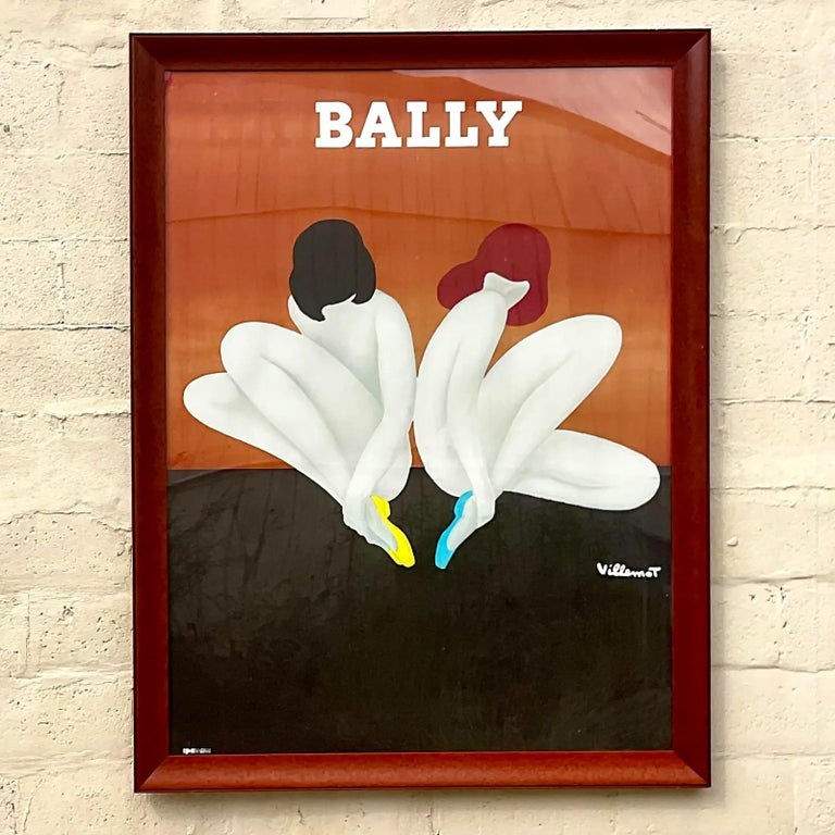 Vintage Original Bally Shoe Advertising Poster “Bally Lotus” 1977 For ...