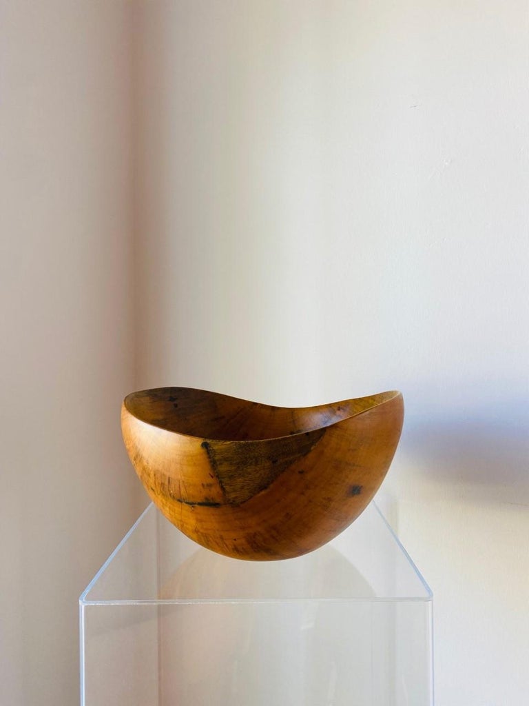 Vintage Original Mid-Century David Auld Hand Carved Wooden Bowl For ...