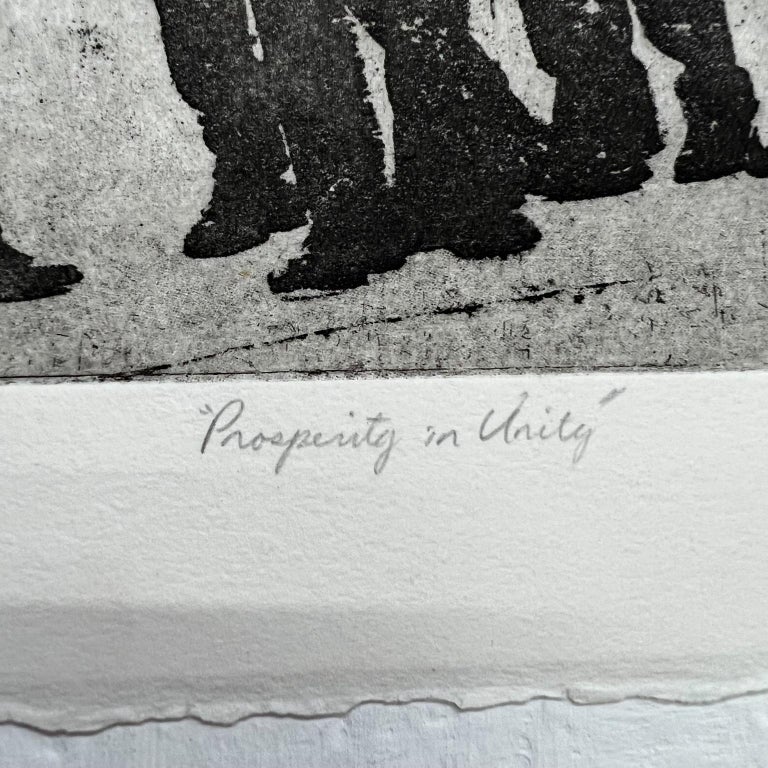 Vintage Original Print Artwork Prosperity in Unity 1998 7/16 For Sale ...