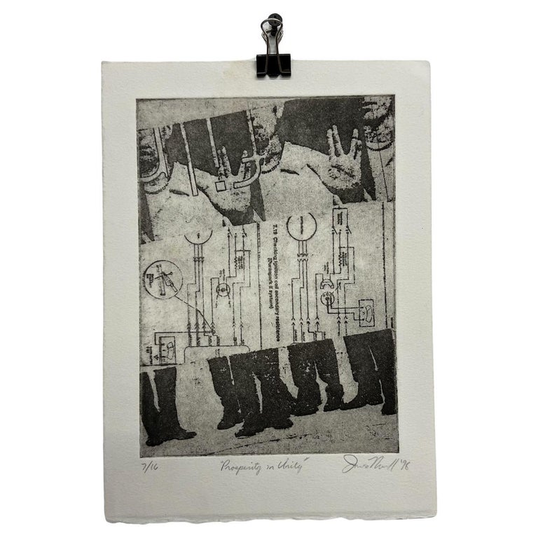 Vintage Original Print Artwork Prosperity in Unity 1998 7/16 For Sale ...