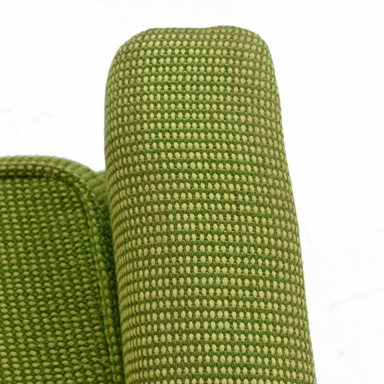 Vintage Original Two-Tone Green Tweed Tufted Lounge Chairs by Selig ...