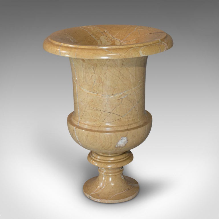 Vintage Ornamental Baluster Urn, English, Golden Pearl Marble ...