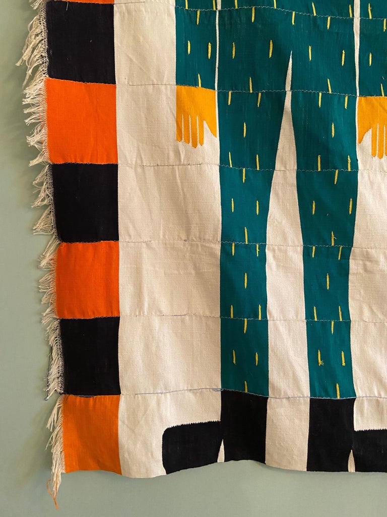 Vintage Oumar Bocoum Malian Wedding Hanging with Figurative Pattern ...