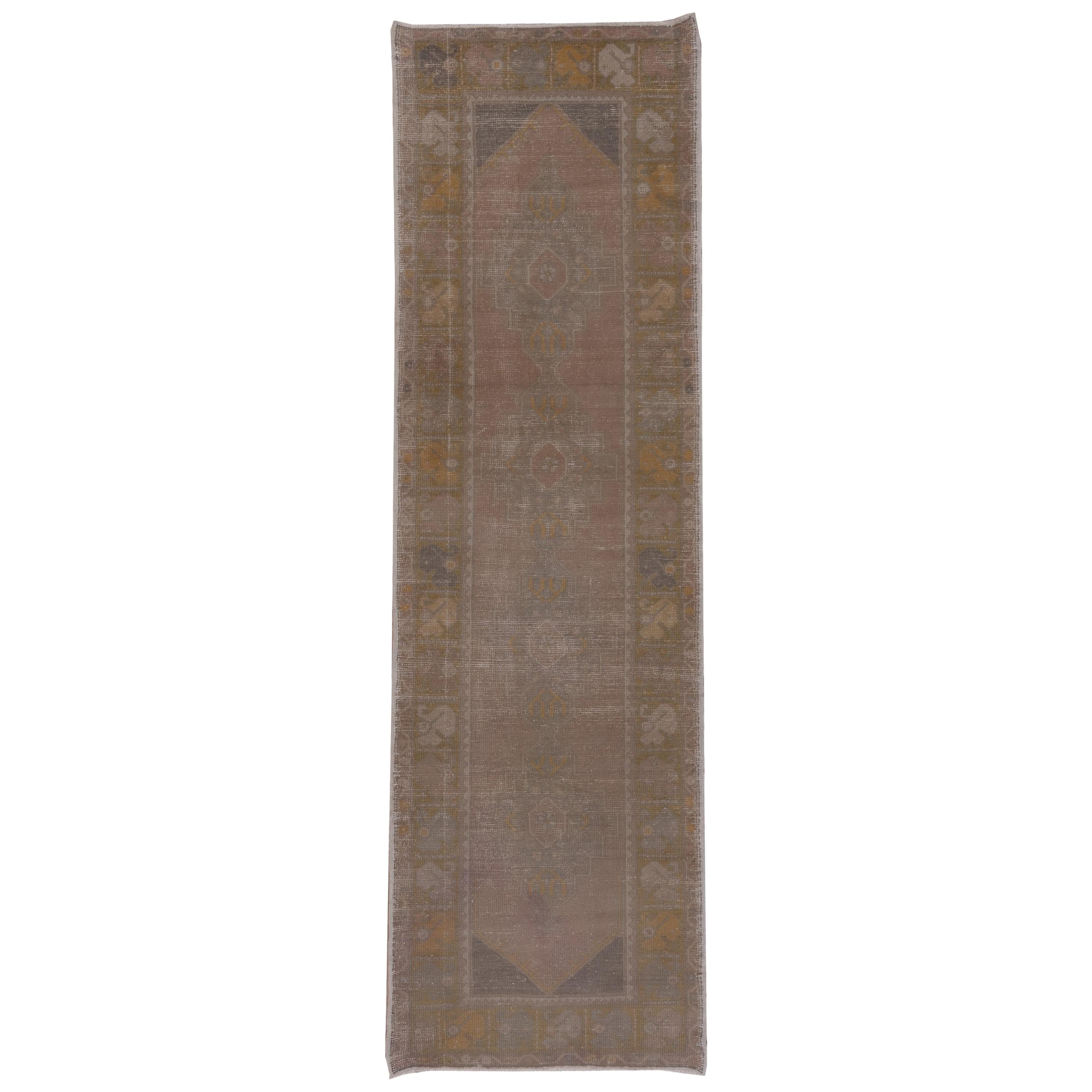 Early 20th Century Oushak Runner For Sale At 1stdibs
