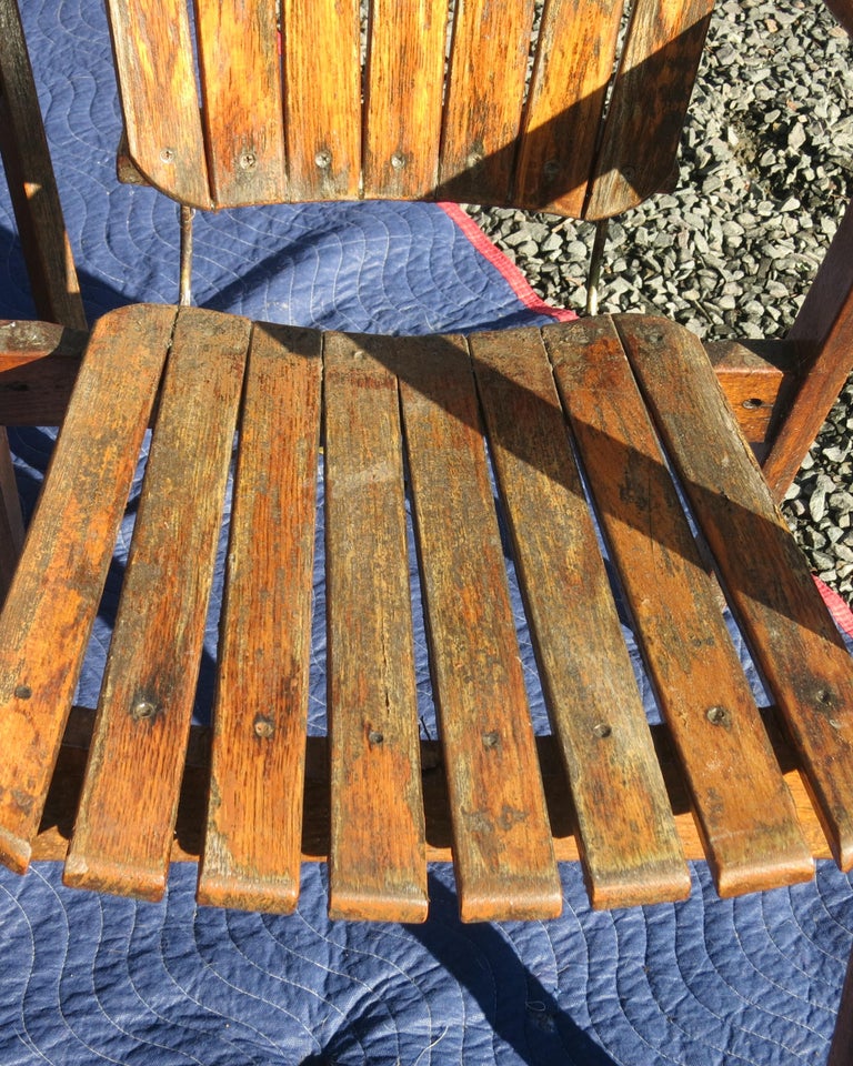 Vintage Outdoor Chairs "Taj" Style American Craftsman at 1stDibs