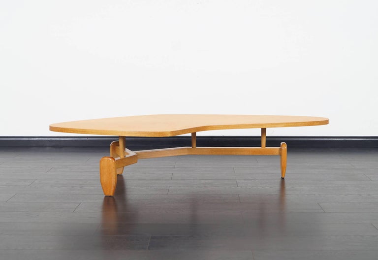 Vintage "Outrigger" Floating Top Coffee Table by John Keal at 1stDibs