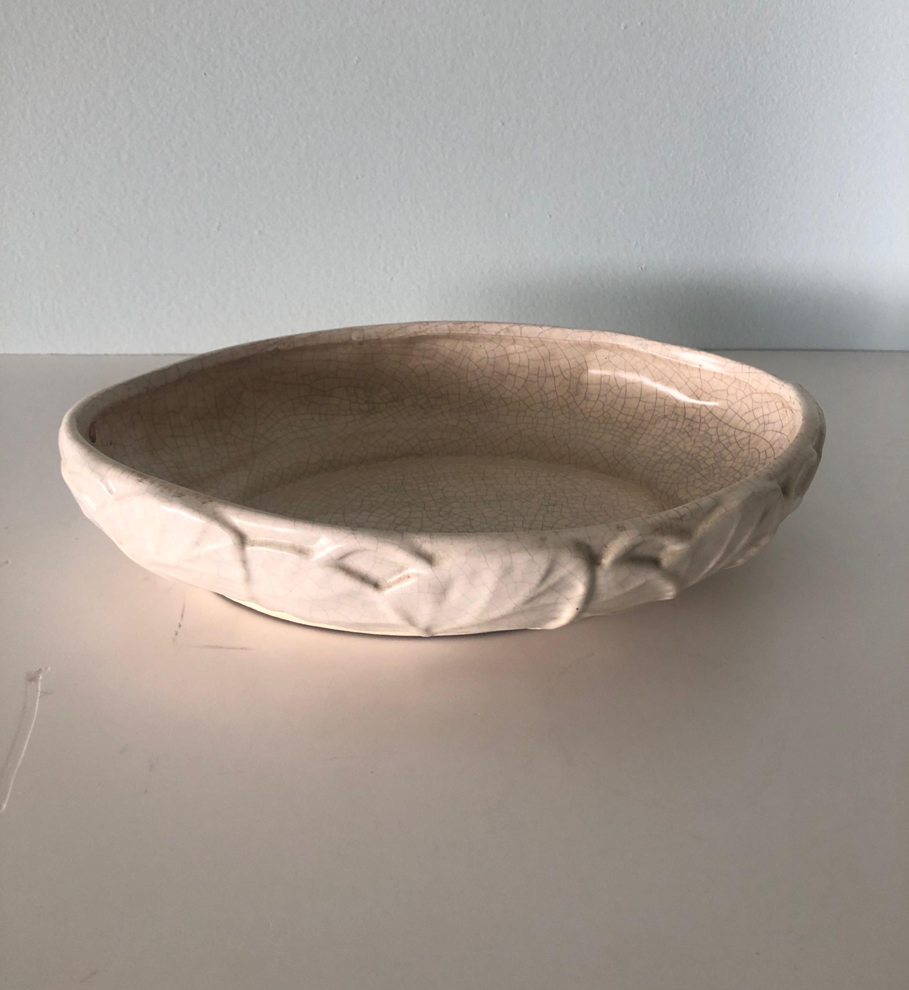 Vintage Oval Decorative Ceramic Tray by George Rumrill Pottery at 1stDibs