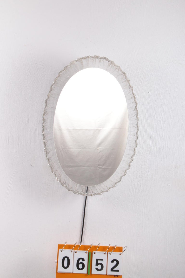 Vintage Oval Plexiglass Mirror with Lighting, 1960 Germany For Sale at ...