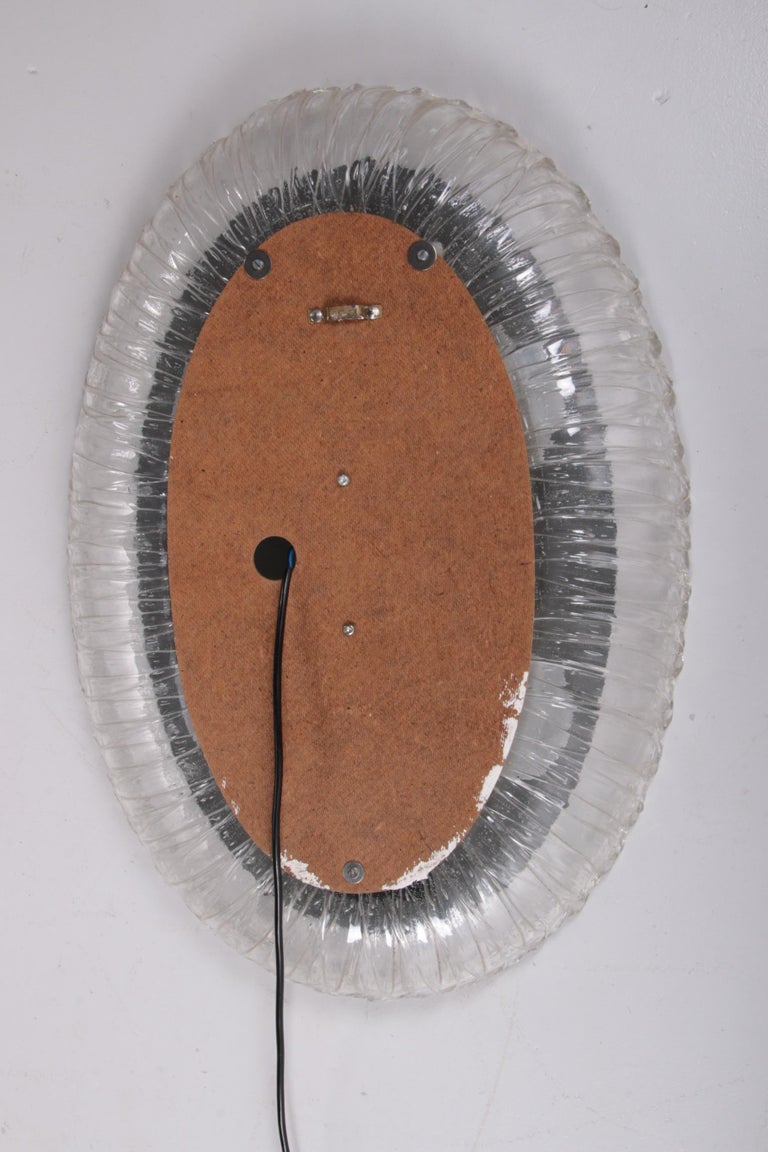Vintage Oval Plexiglass Mirror with Lighting, 1960 Germany For Sale at ...