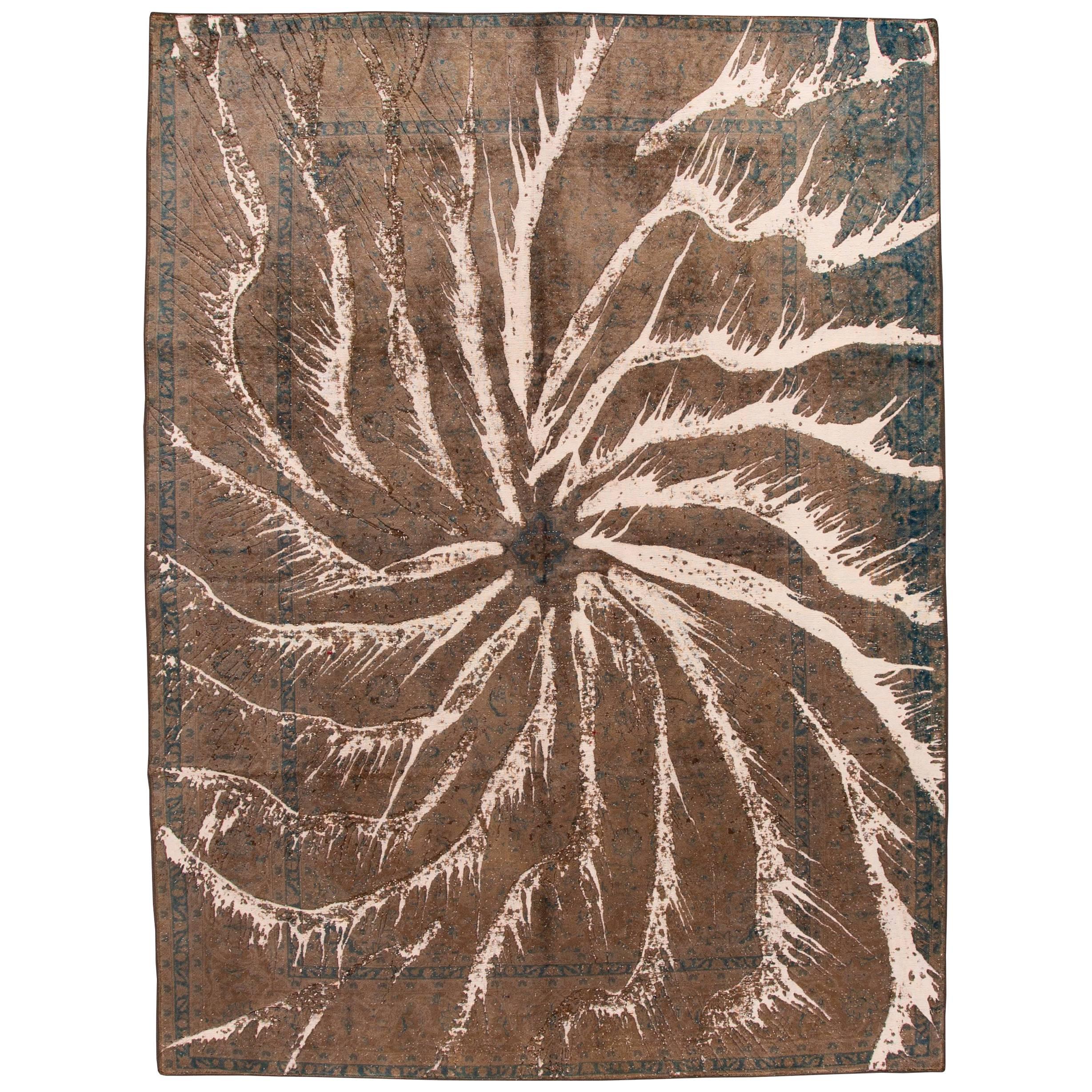 Vintage Overdyed Rug For Sale at 1stDibs