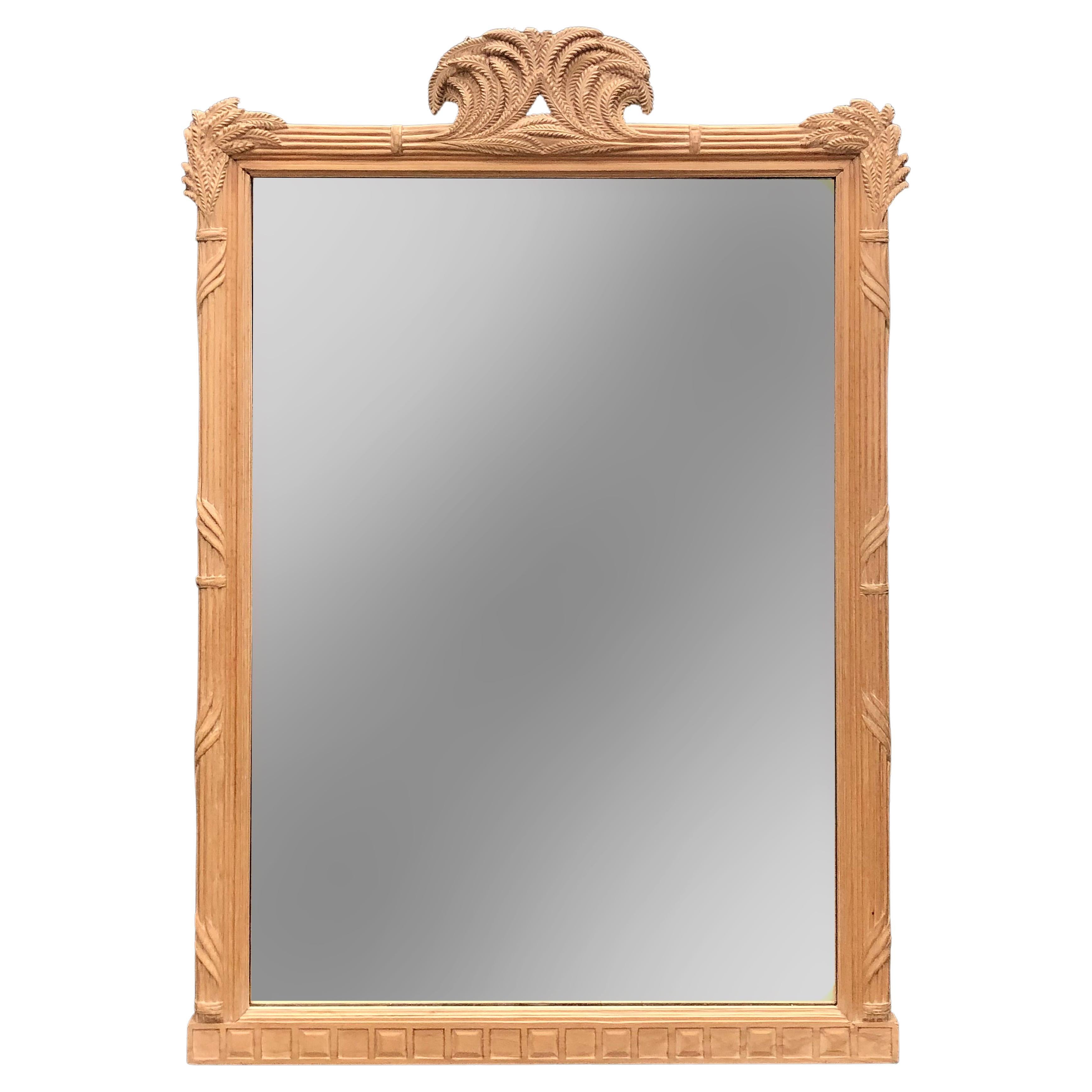 Carved Neoclassical Giltwood Mirror with Corinthian Columns and ...