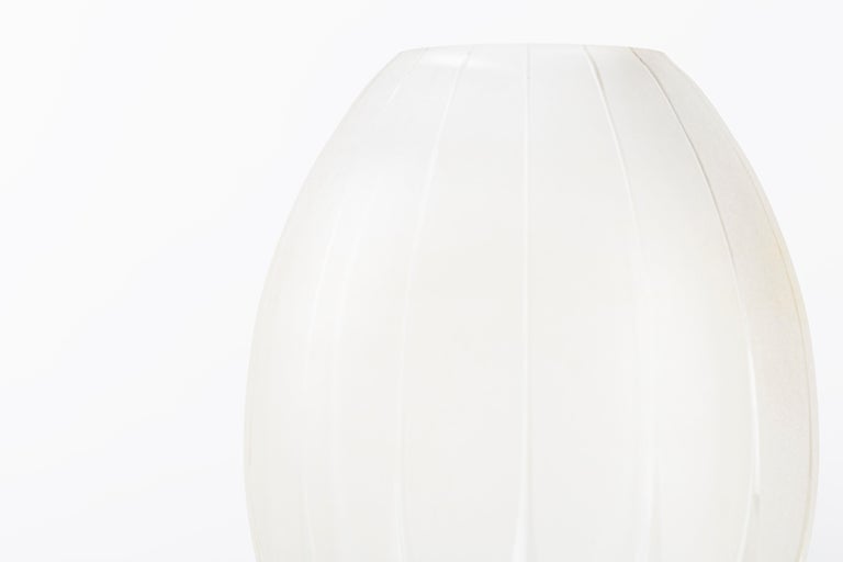 Vintage Ovoidal Glass Vase, France, 1970s For Sale at 1stDibs