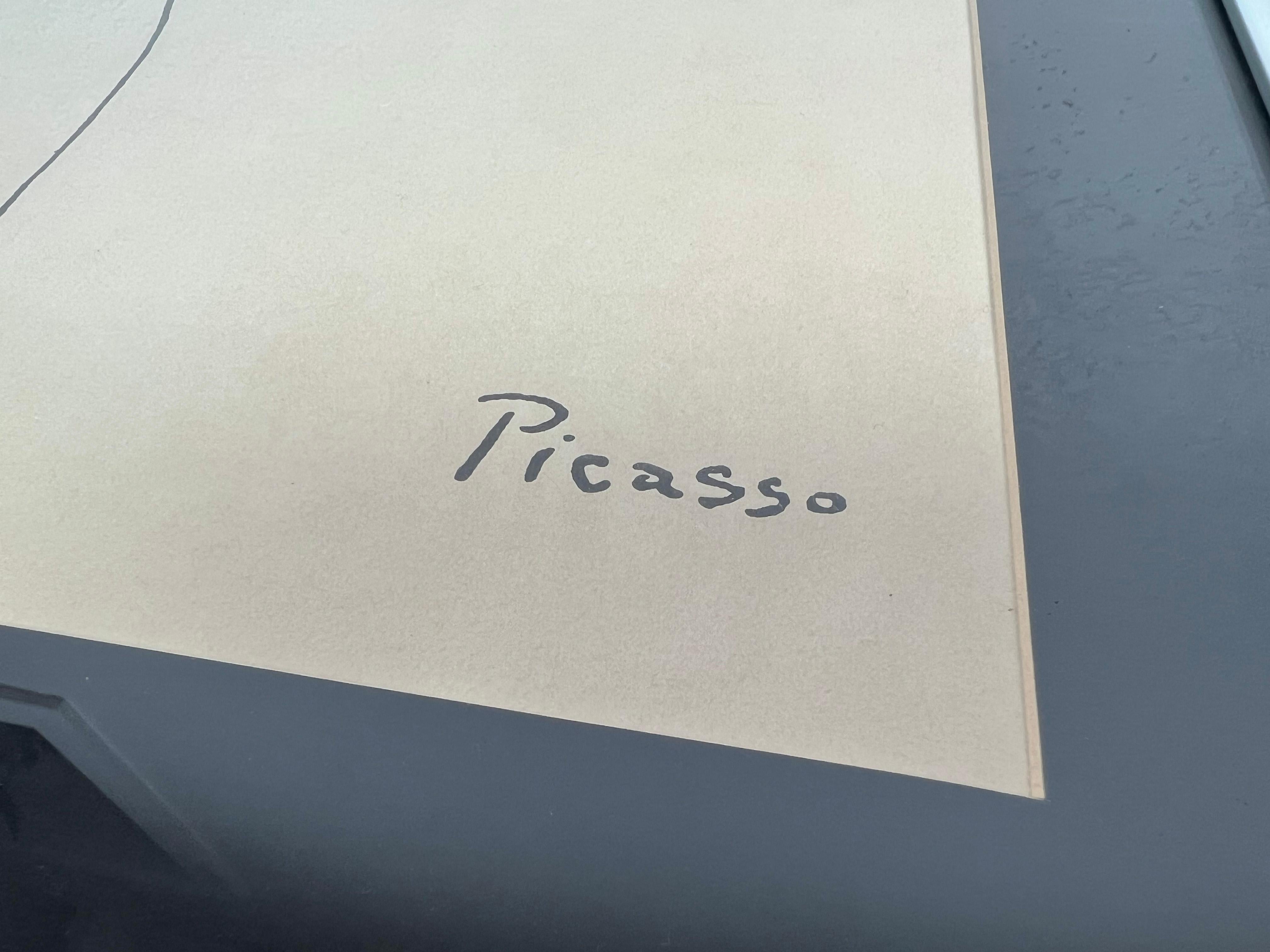 Vintage Pablo Picasso Femme Buttocks Lithograph, Framed at 1stDibs