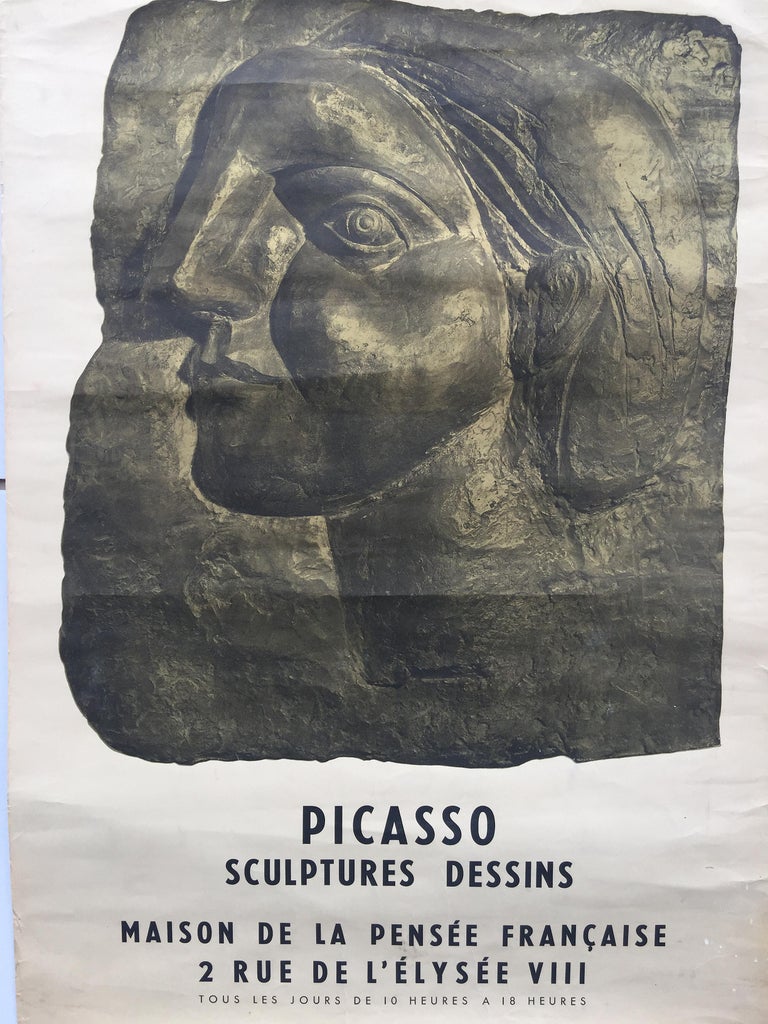 Vintage Pablo Picasso Poster Created for the 1958 Exhibition For Sale ...