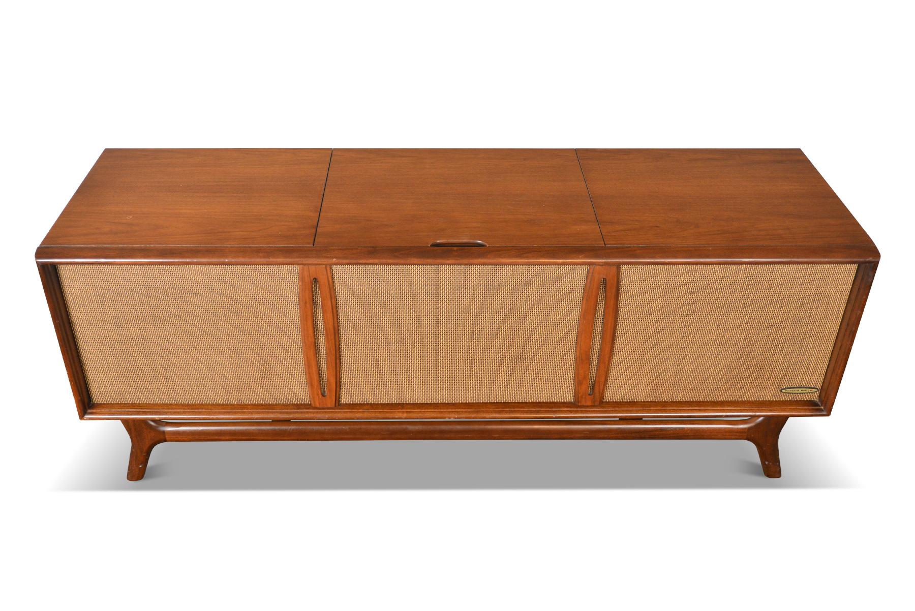 Vintage Packard Bell Space Age Stereo Console in Walnut For Sale at ...