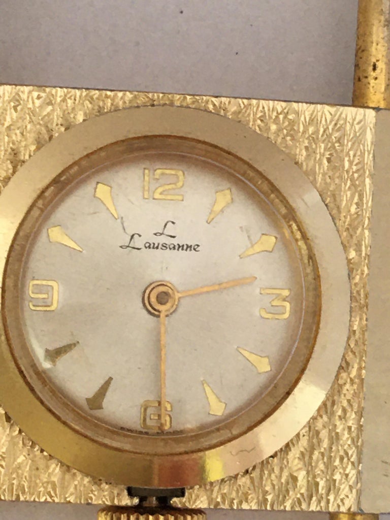 Vintage Padlock Shape Swiss Mechanical Pendant Watch For Sale at ...