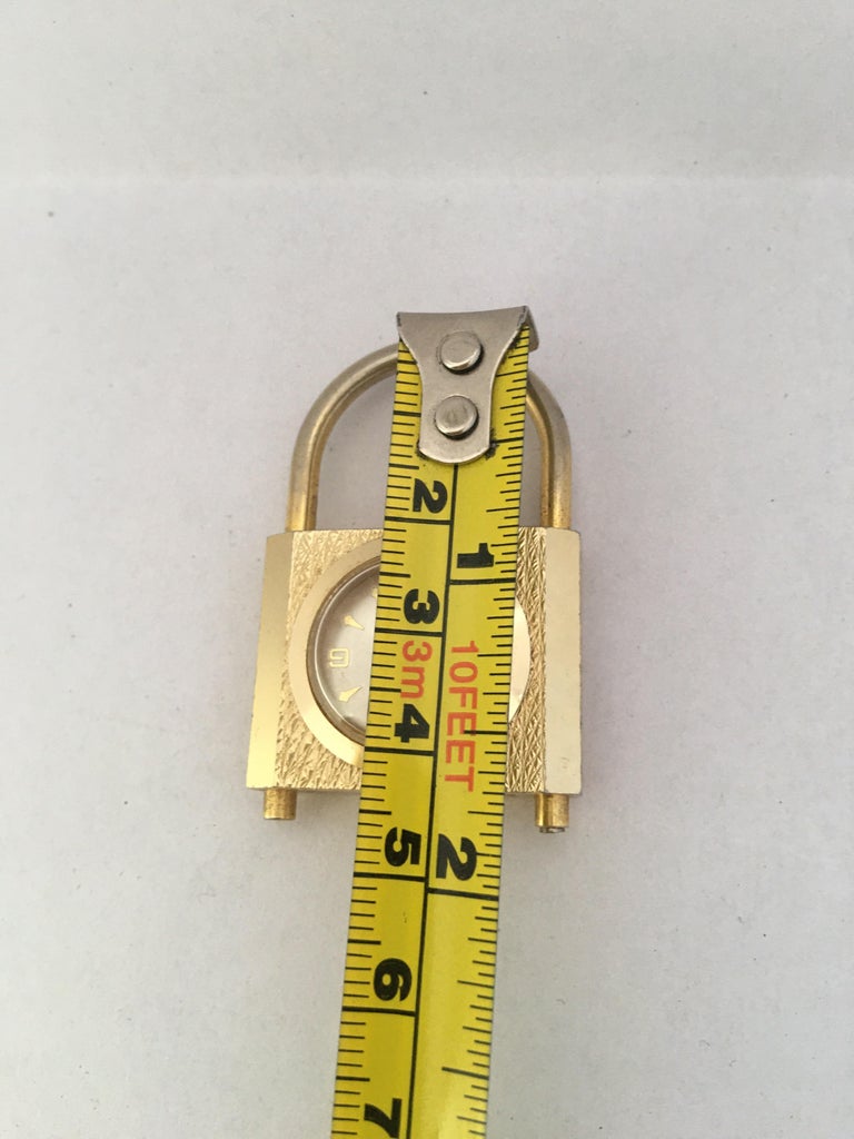 Vintage Padlock Shape Swiss Mechanical Pendant Watch For Sale at ...