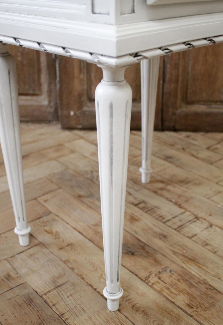 Vintage Painted French Louis XVI Style Side Table For Sale at 1stDibs ...