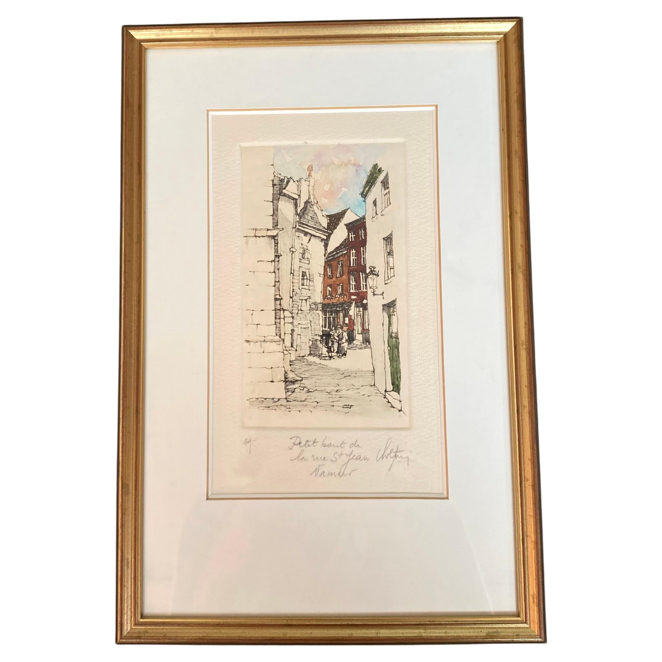 Limited Edition Painting Completed With Watercolours by André COLPIN ...