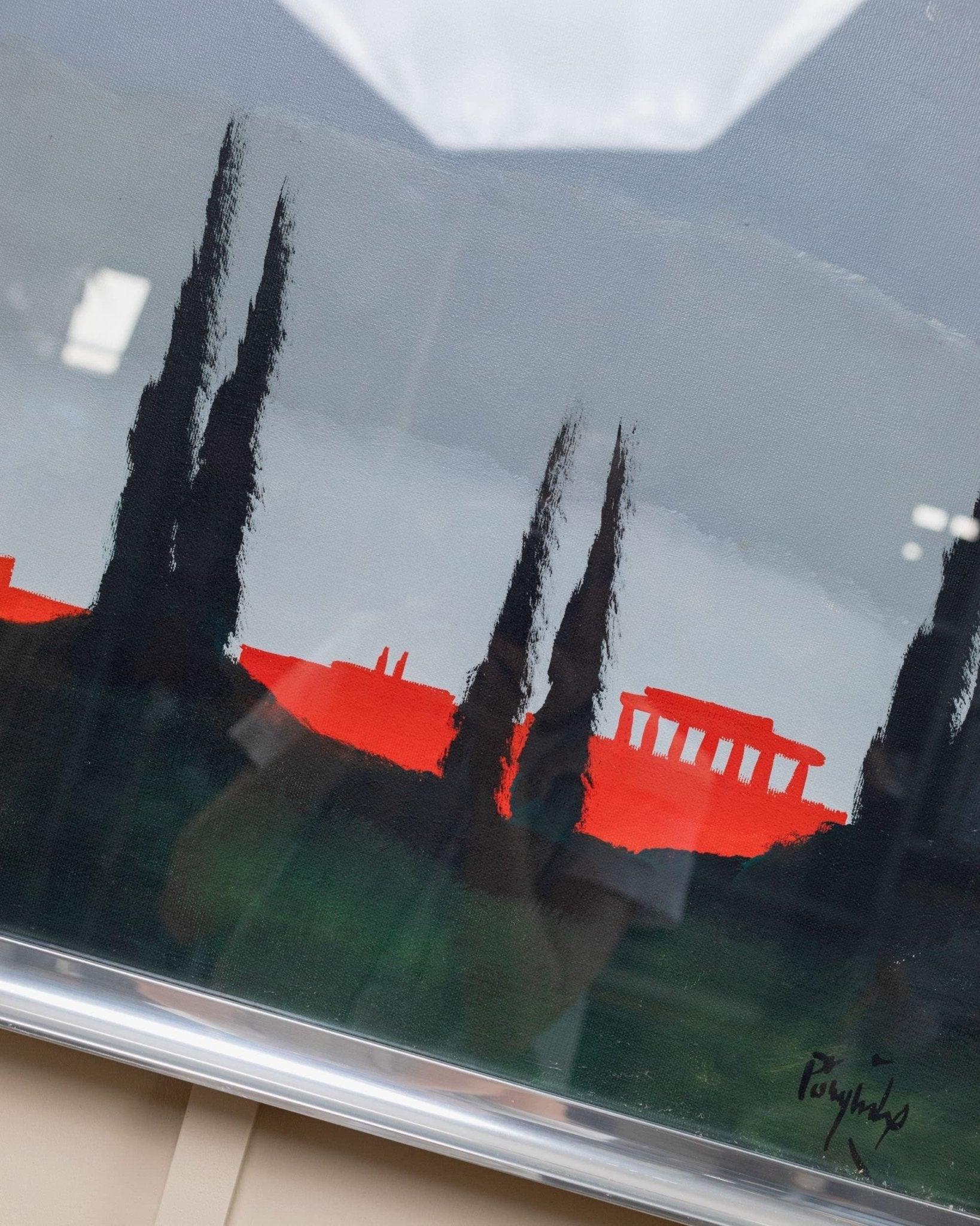 Vintage Painting Vittorio Postiglione Unique Piece, Italy, 1980s at 1stDibs