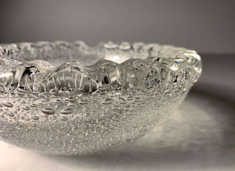 Vintage Pair of Daum Nancy France Controlled Bubble Ashtrays For Sale ...