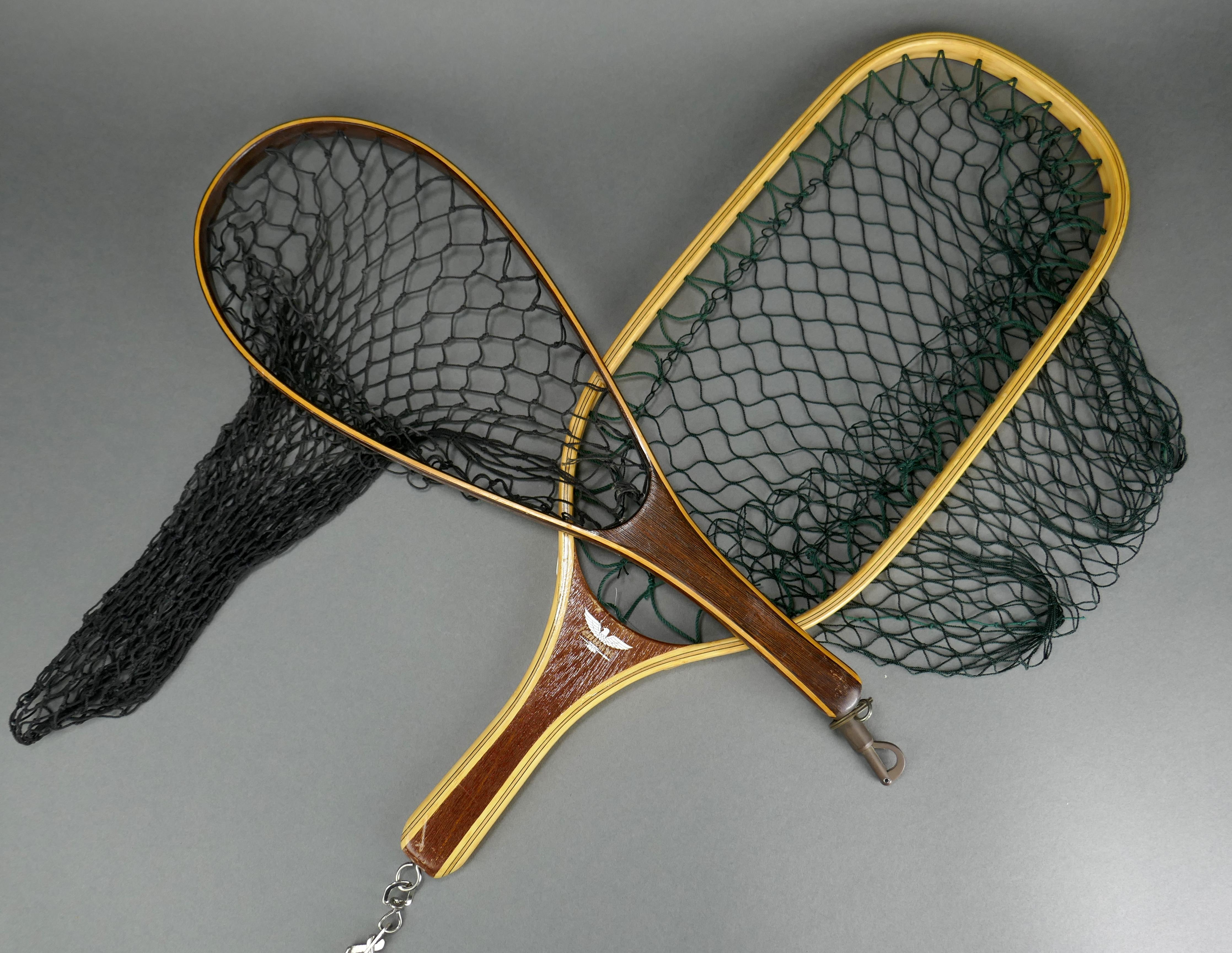 Vintage Pair of Fly Fishing Trout Landing Nets by Fenwick and Brodin ...