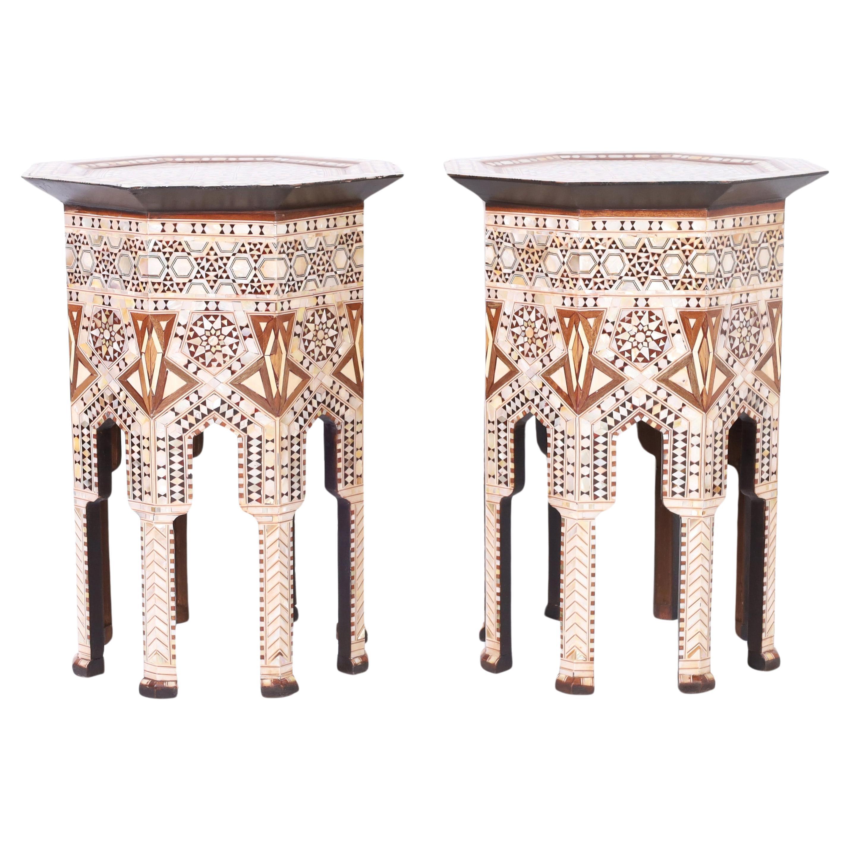 Pair of Moroccan Stands or Tables For Sale at 1stDibs