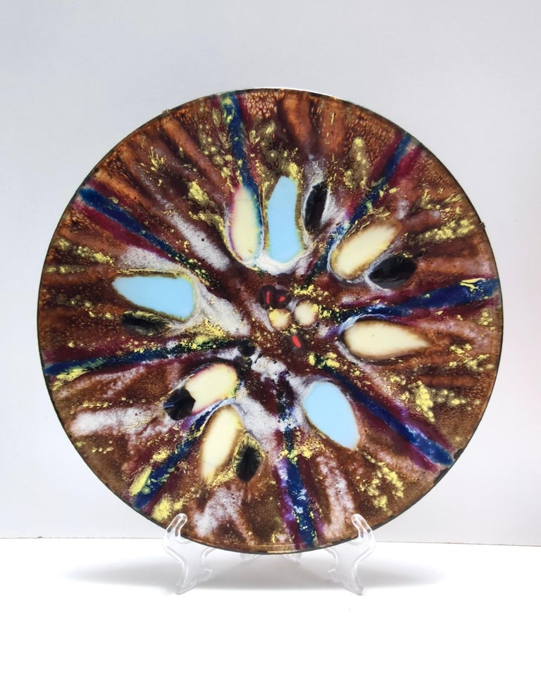 Vintage Pair of Lacquered Copper Vide-Poche / Decorative Plates For ...