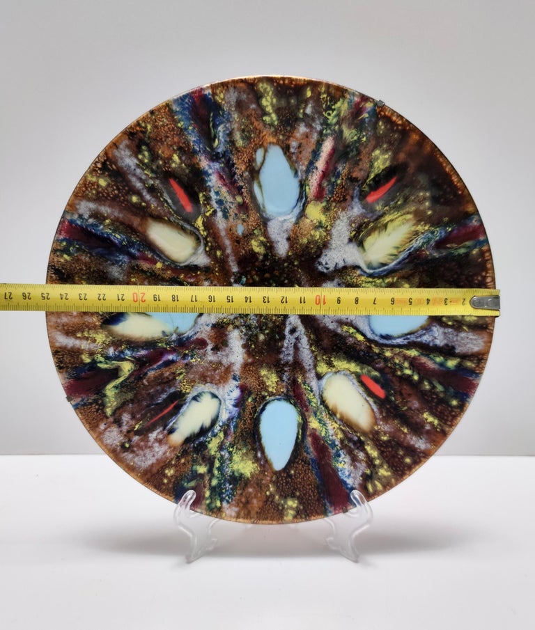 Vintage Pair of Lacquered Copper Vide-Poche / Decorative Plates For ...