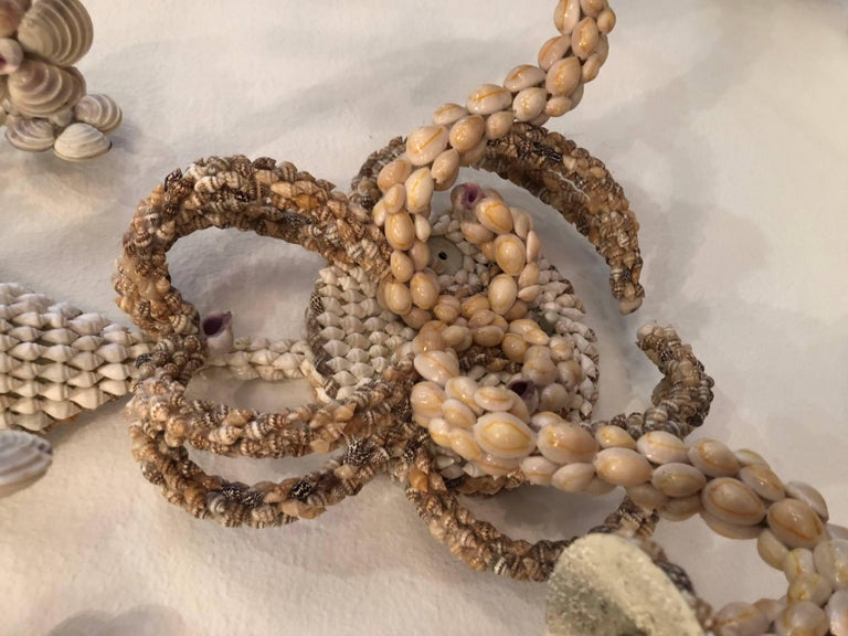 Vintage Pair of Seashell Shell Beach Wall Light Sconces at 1stDibs